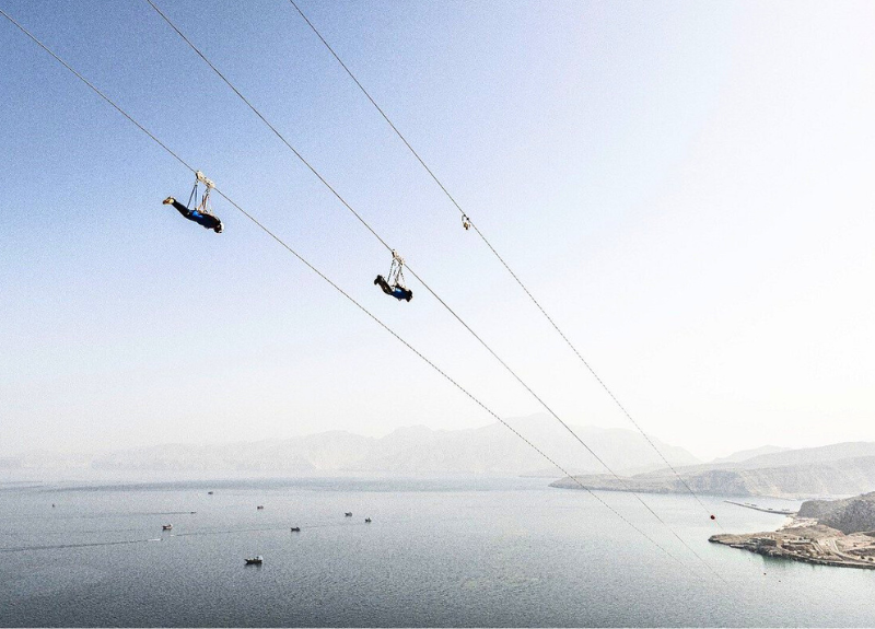 Now Try The World's Longest Overwater Zipline in Oman
